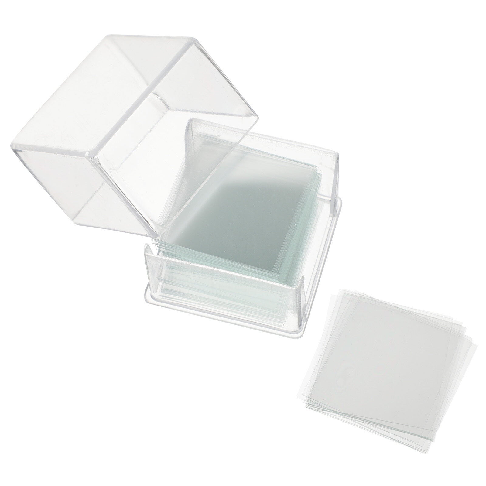 1000 Pcs Microscope Slides 22x22mm Clear Glass Cover Blank Square ...