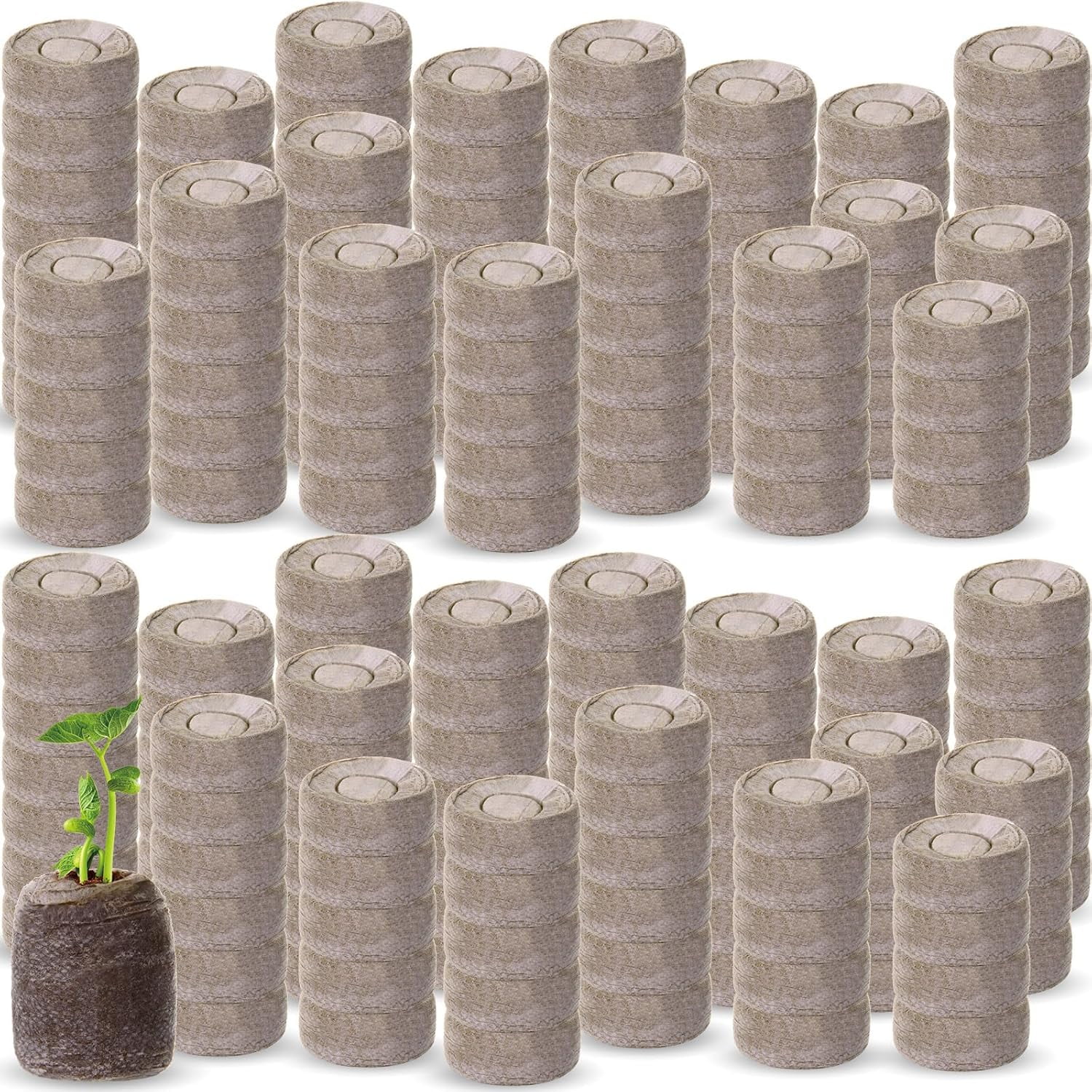 1000 Pcs 30mm Seed Peat Pellets Bulk for Compressed Seed Pellets Seed ...