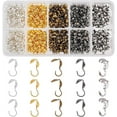 1000 Pcs 3mm Iron Bead Tips Clamshell Knot Cover Calotte Ends Caps for ...