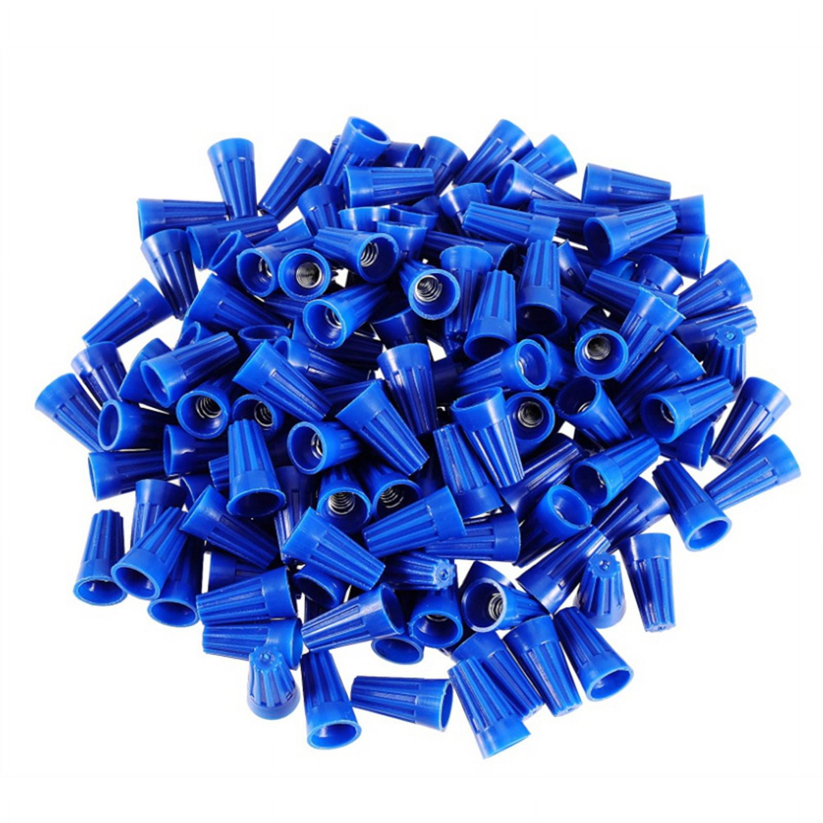 1000 Pcs Blue Wire Caps Electrical Wire Connector Screw Nuts Terminal ...