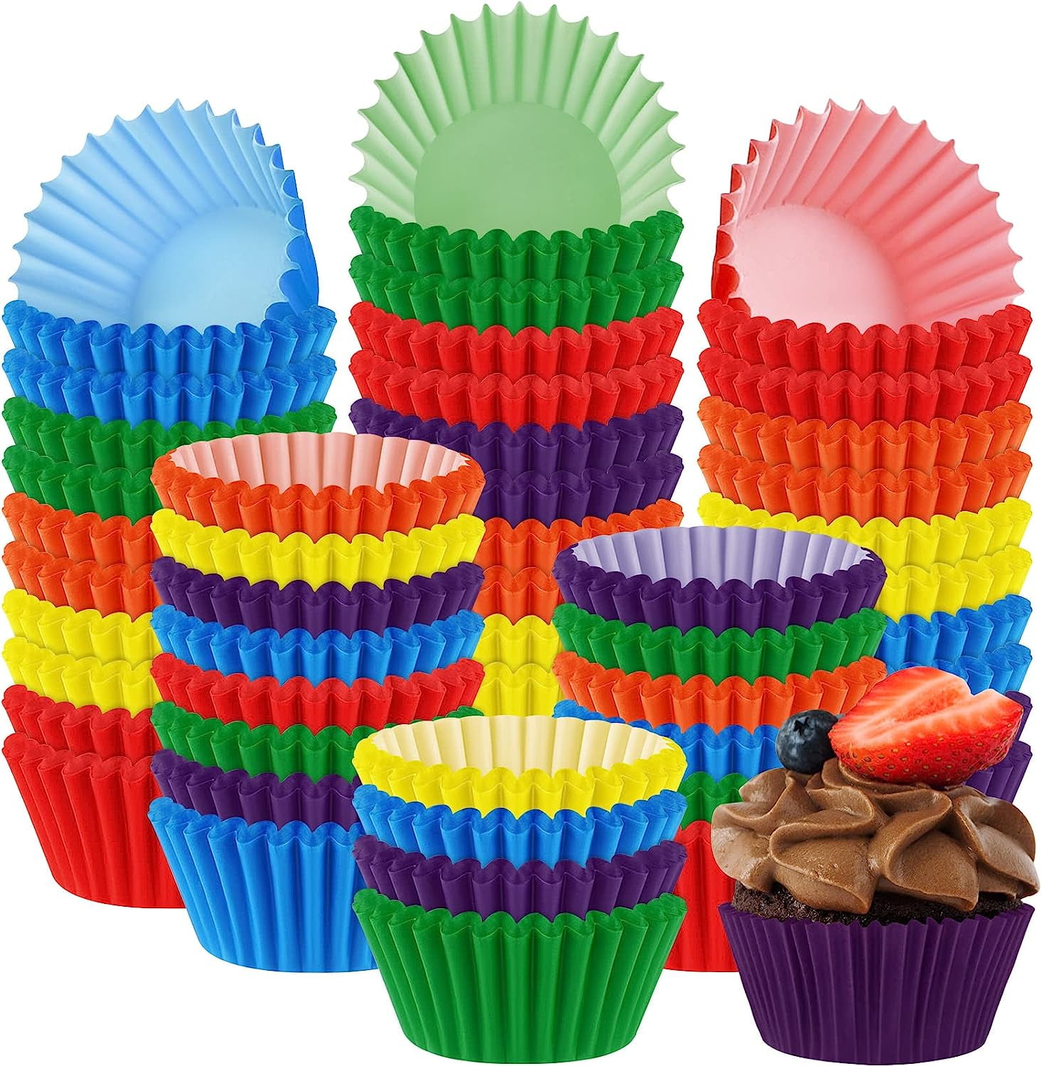 1000 Pcs Cupcake Liners,Cupcake Wrappers Cupcake Paper Baking Cups,Mini ...