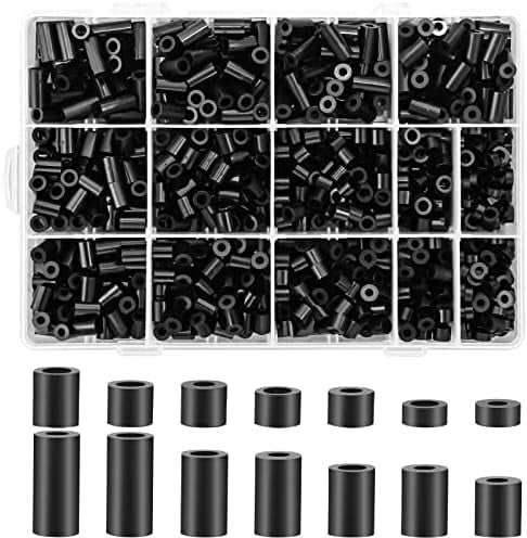 1000 Pcs Electrical Outlet Screws Spacers, Nylon Round Spacer for M3 M4 ...