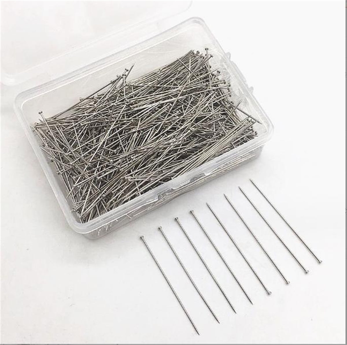 1000 Pcs Fine Pins,Pointed Pins with Plastic Boxes,Stainless Steel Pins ...