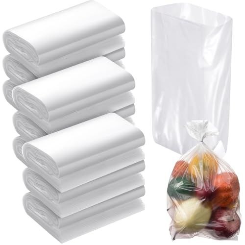 1000 Pcs Food and Utility Poly Bag 6 x 3 x 15 Inches Plastic Produce ...