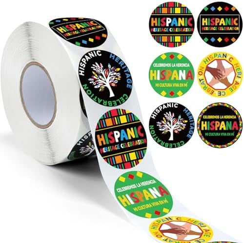 1000 Pcs Hispanic Heritage Month Stickers for Kids National Hispanic ...