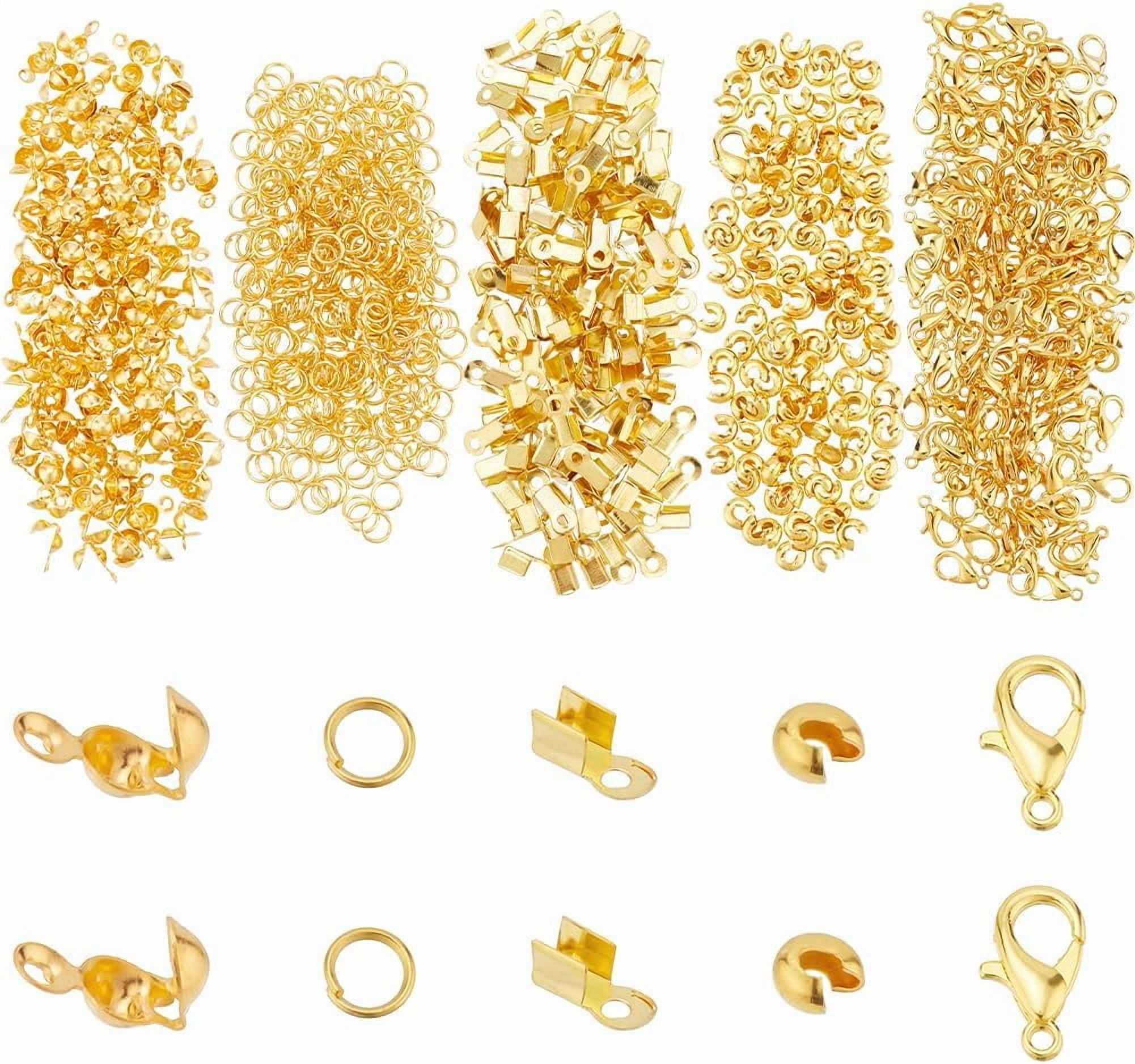 1000 Pcs Jewelry Making Finding Kit 150 Lobster Claw Clasps 150 Bead ...