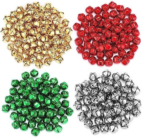 1000 Pcs Jingle Bells for Crafts Bulk, 1 Inch Large Craft Bells with ...