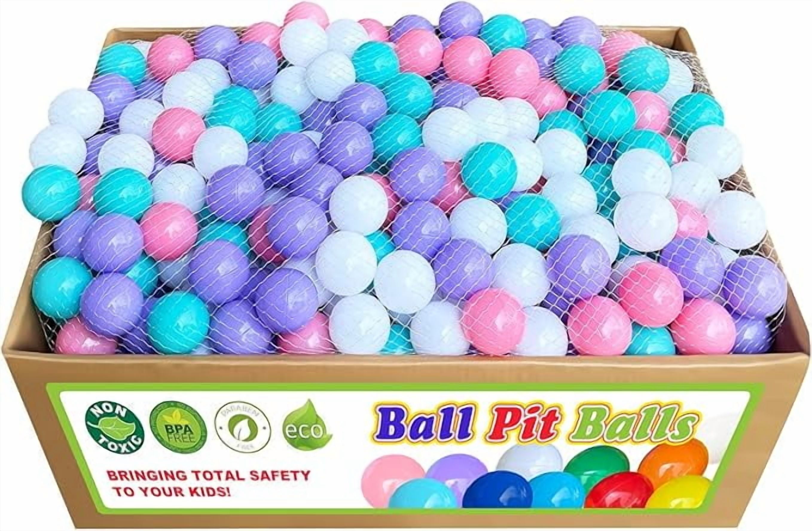 1000 Pcs Kids Ball Pit Balls - 2.2 Inch Non-Toxic & BPA-Free, Sensory ...