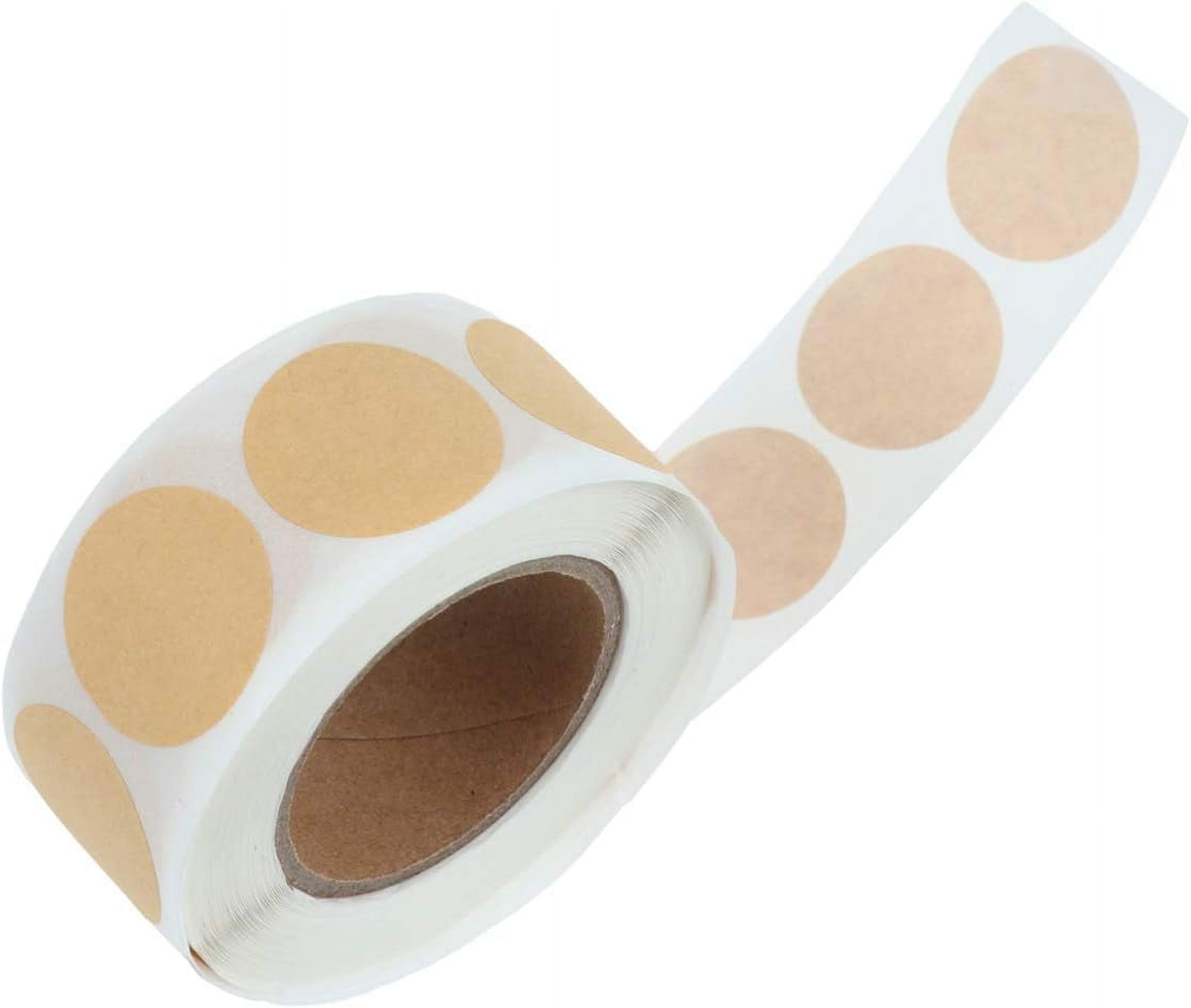 1000 Pcs Kraft Paper Stickers Round Brown Stickers Blank Labels ...