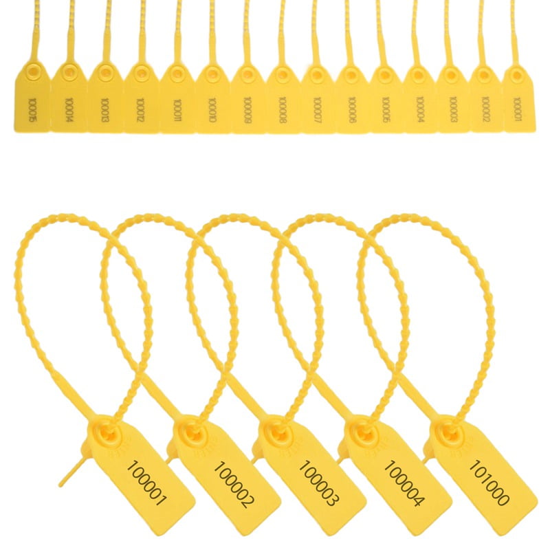 1000 Pcs Plastic Tamper Seals Tags Security Safety Numbered Zip Ties ...