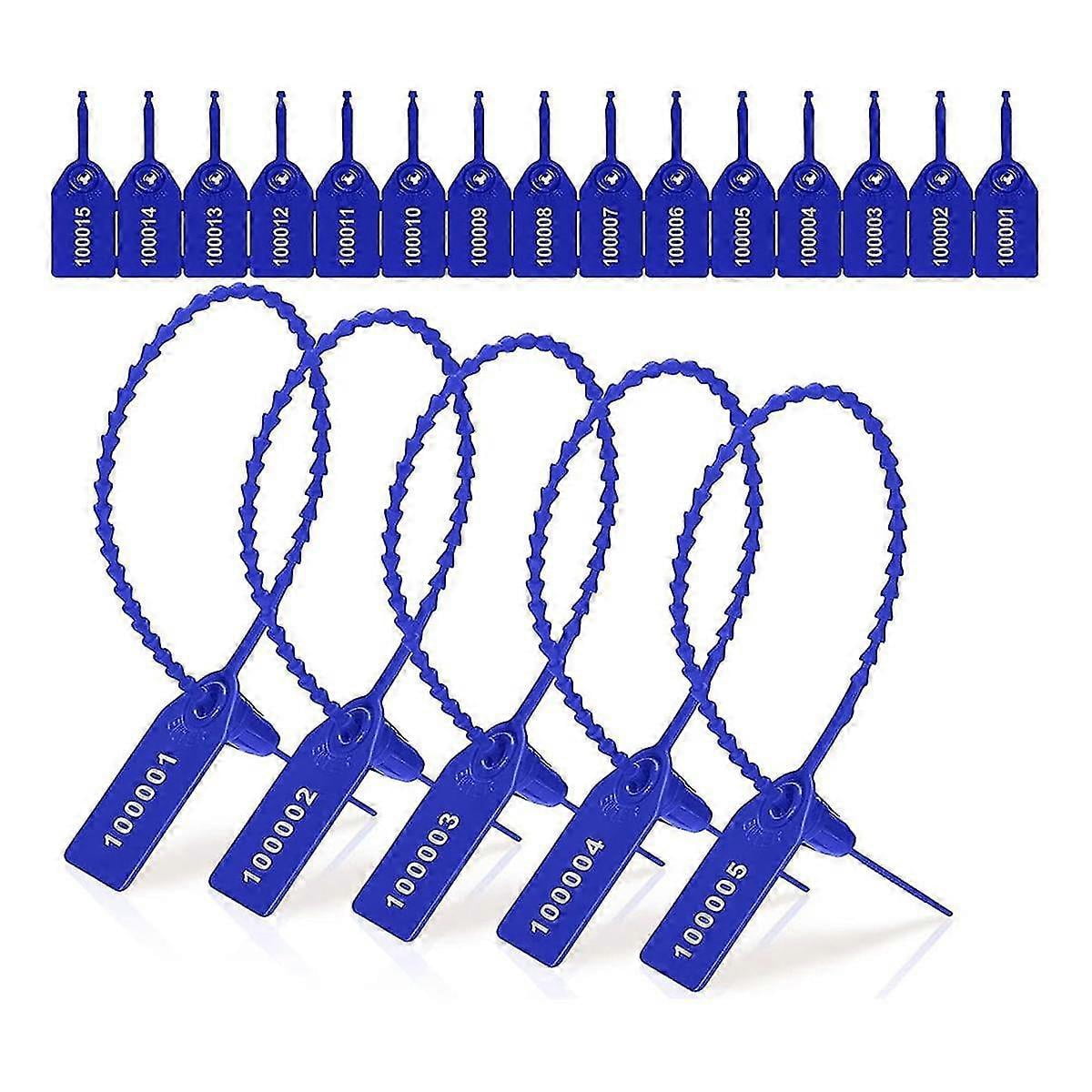 1000 Pcs Plastic Tamper Seals Tags Security Tags Seals Safety Numbered ...