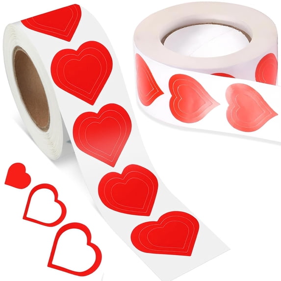 1000 Pcs Red Heart Shaped Tanning Stickers,TGY Body Stickers for ...