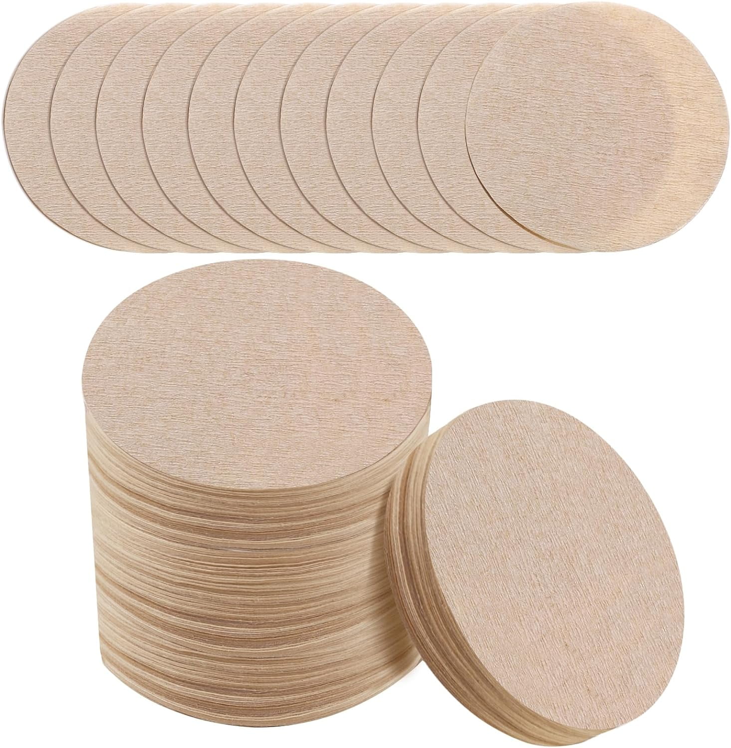 1000 Pcs Unbleached Coffee Filters Unbleached Coffee Filter Paper Round ...