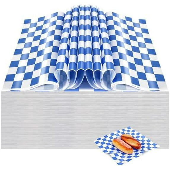 1000 Pcs Waxed Paper Sheets Bulk 15 x 15 Inch Large Sandwich Wrapping ...