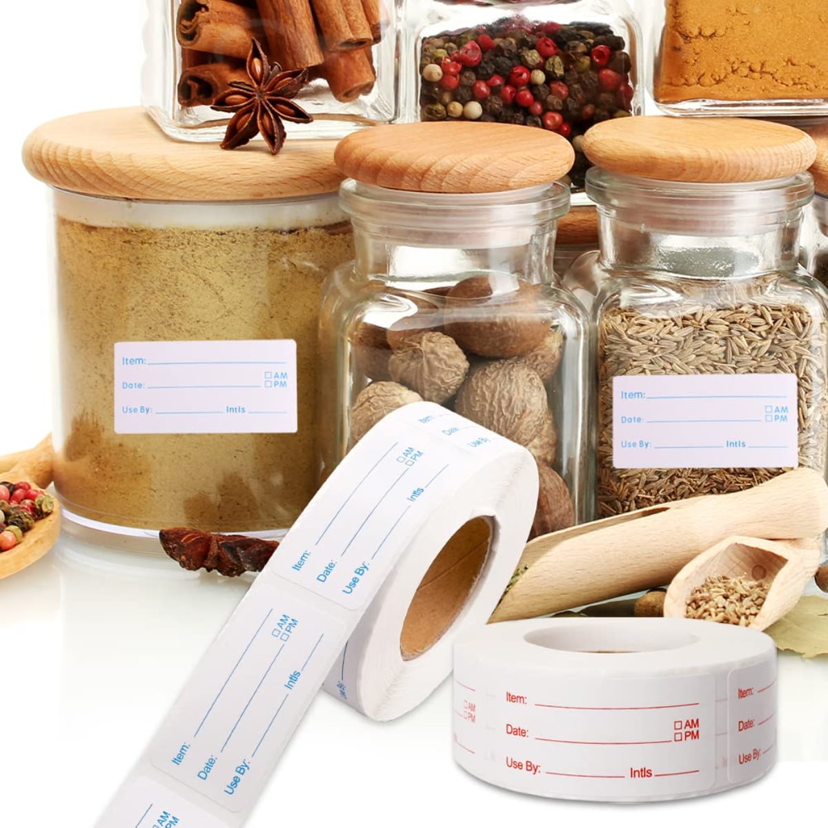 1000 Pcs Write on Date Stickers Food Date Labels Stickers Removable ...