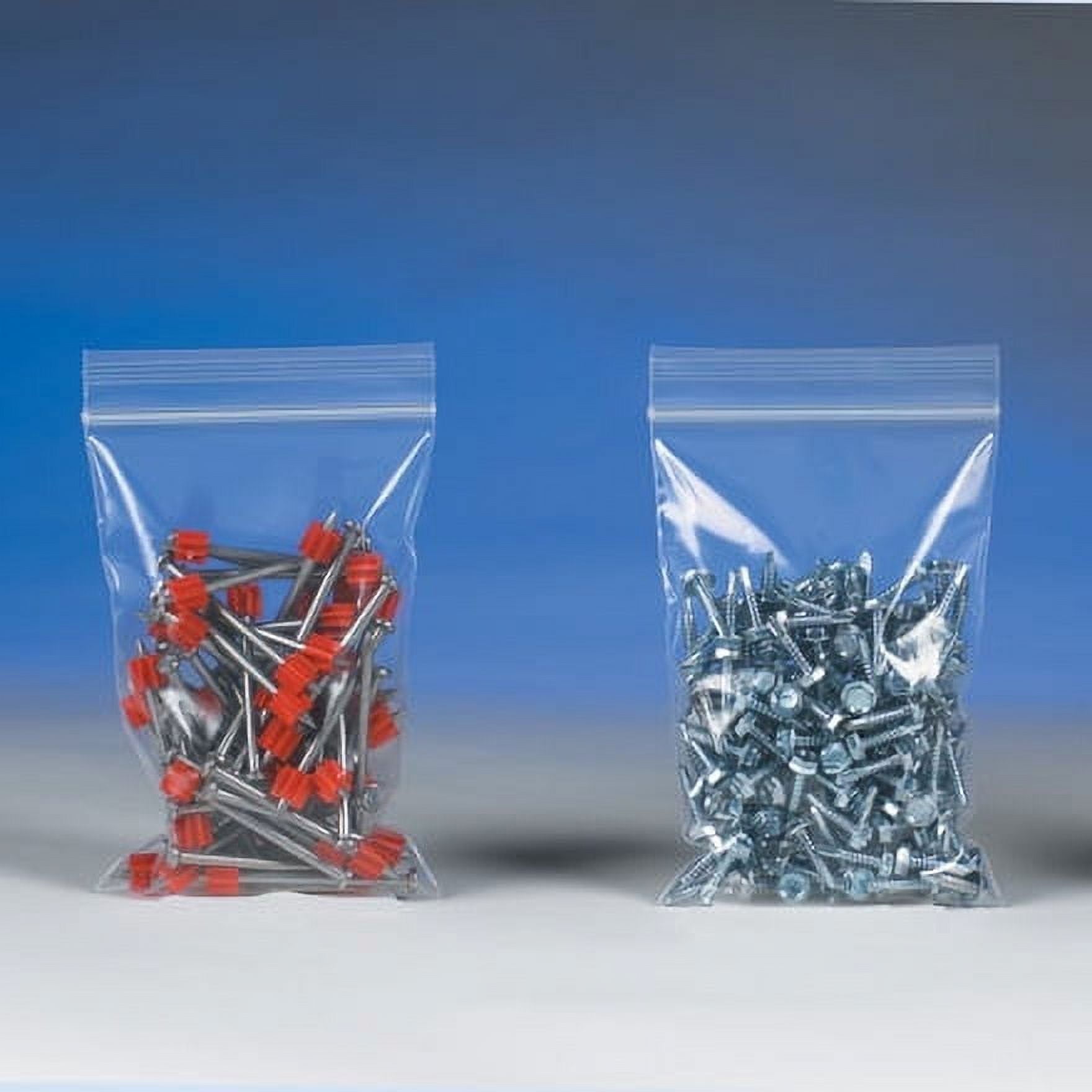 ShippingSuppliesByMail, Bulk 4 Mil Clear Resealable Poly Bags, 5x5 Inch ...