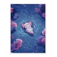 1000-Piece Adult Wood Jigsaw Puzzle, Cute Pink Axolotl in Underwater ...