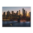 1000-Piece Adult Wood Jigsaw Puzzle, New York City Skyline Sunset with ...
