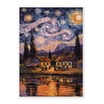 1000-Piece Adult Wood Jigsaw Puzzle, Van Gogh Starry Night Riverside ...