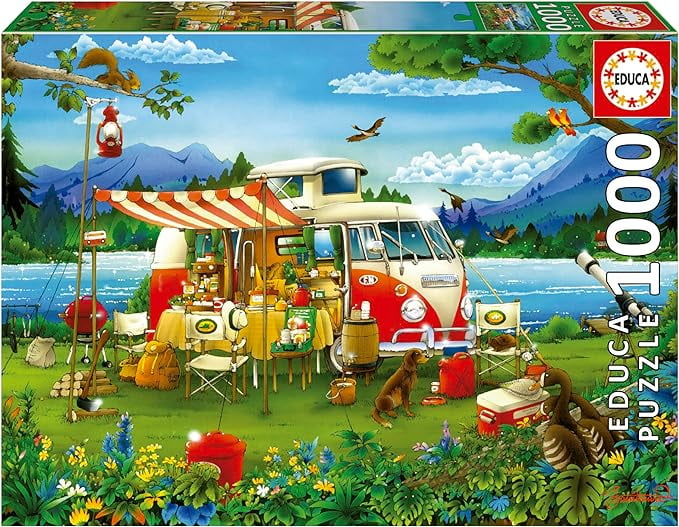 1000 Piece Camping Holiday Jigsaw Puzzle - Walmart.com