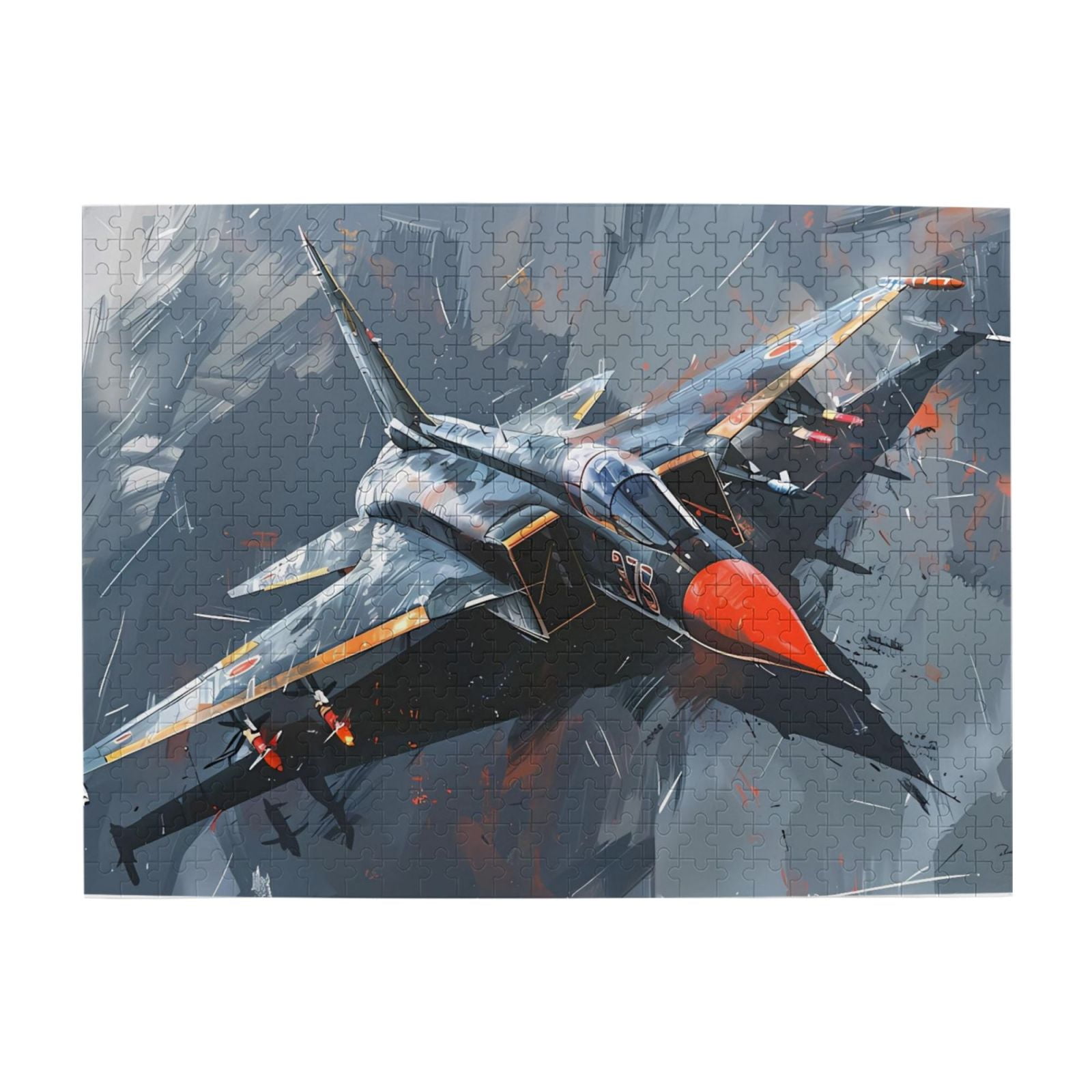 1000 Piece Dynamic Fighter Jet Jigsaw Puzzle For Adults Challenging ...