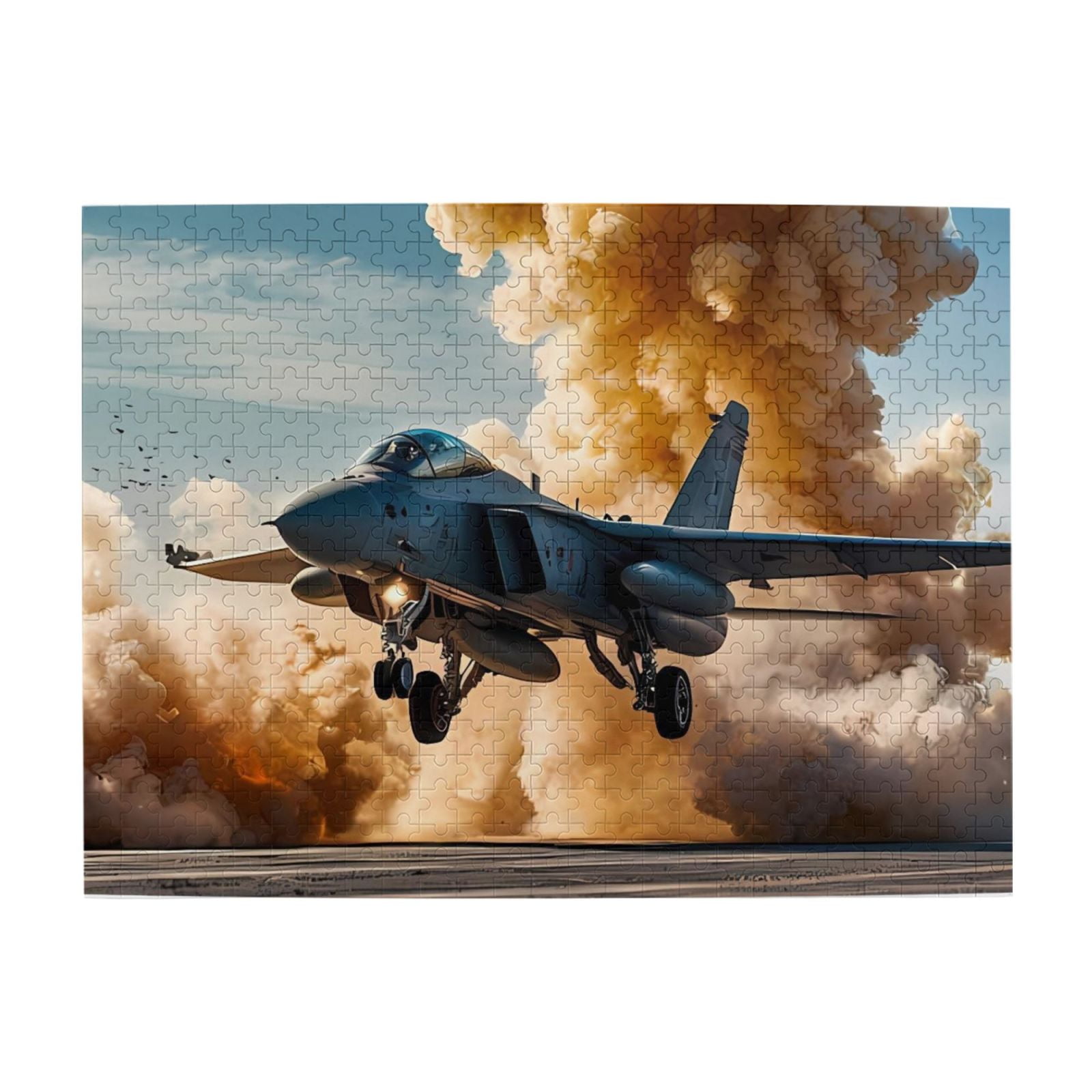 1000 Piece Dynamic Fighter Jet Wooden Jigsaw Puzzle For Adults ...