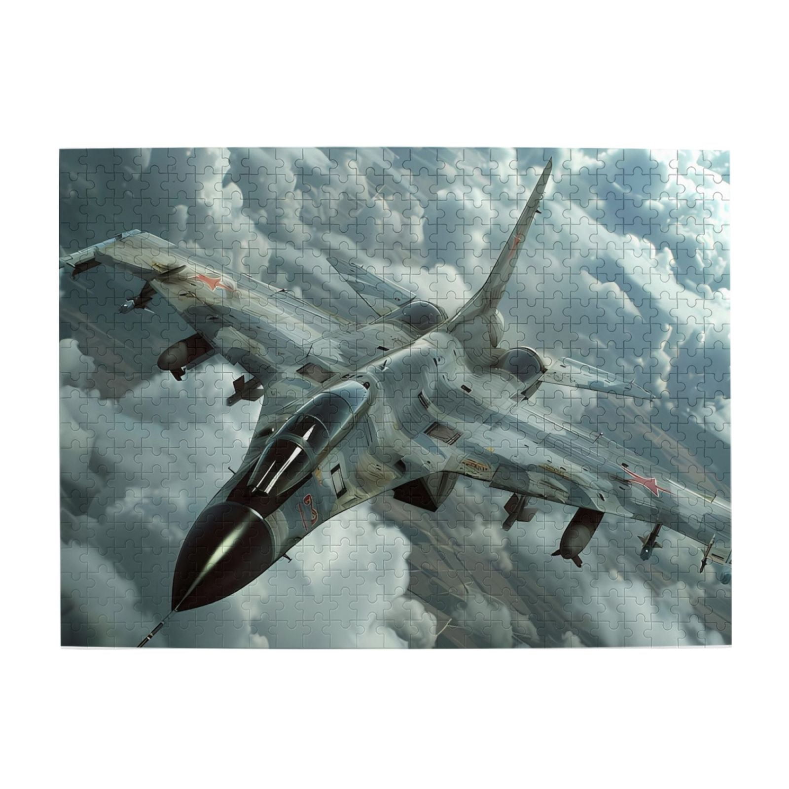 1000 Piece Dynamic Fighter Jet Wooden Jigsaw Puzzle For Adults – Epic ...