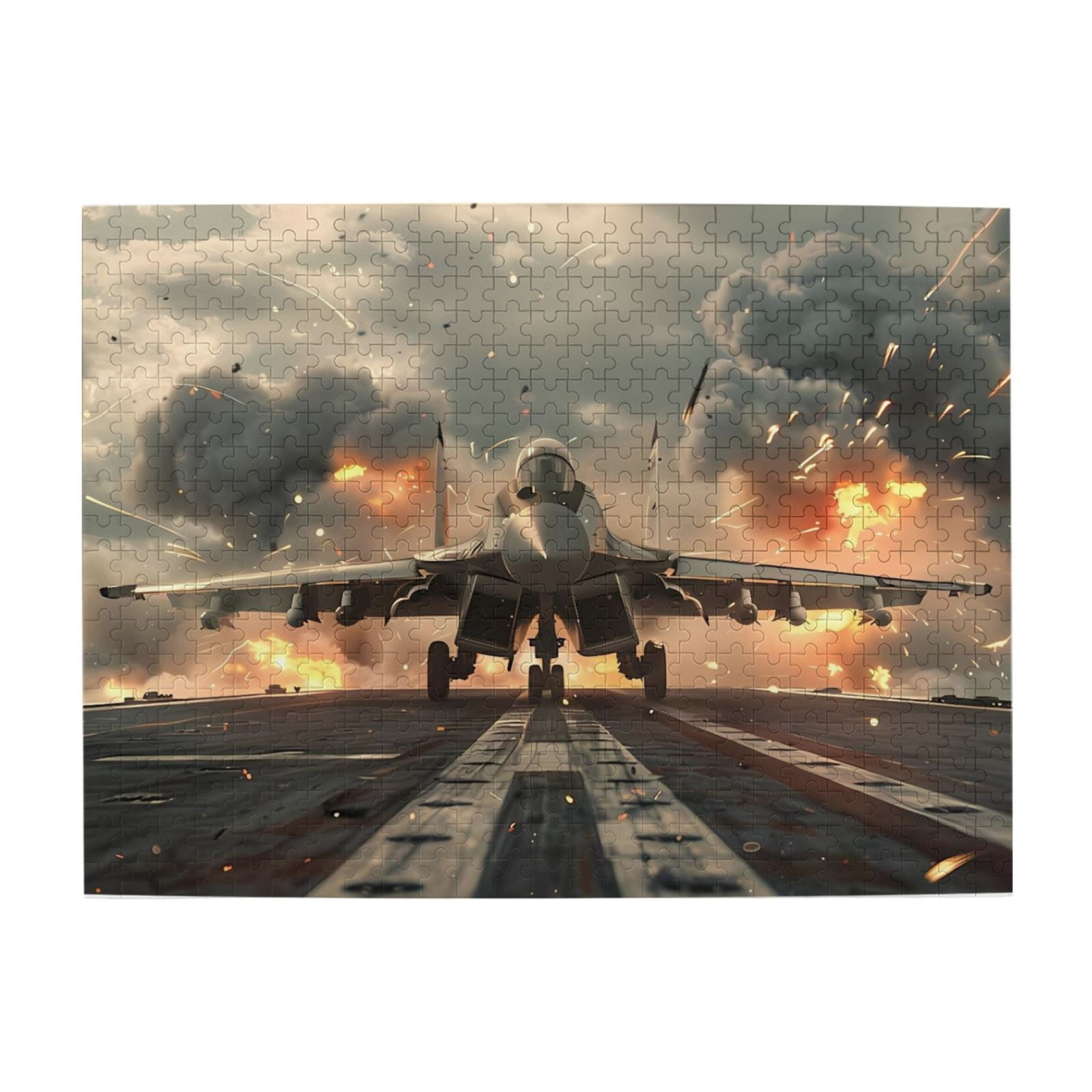 1000 Piece Dynamic Jet Fighter Jigsaw Puzzle For Adults – Intense ...