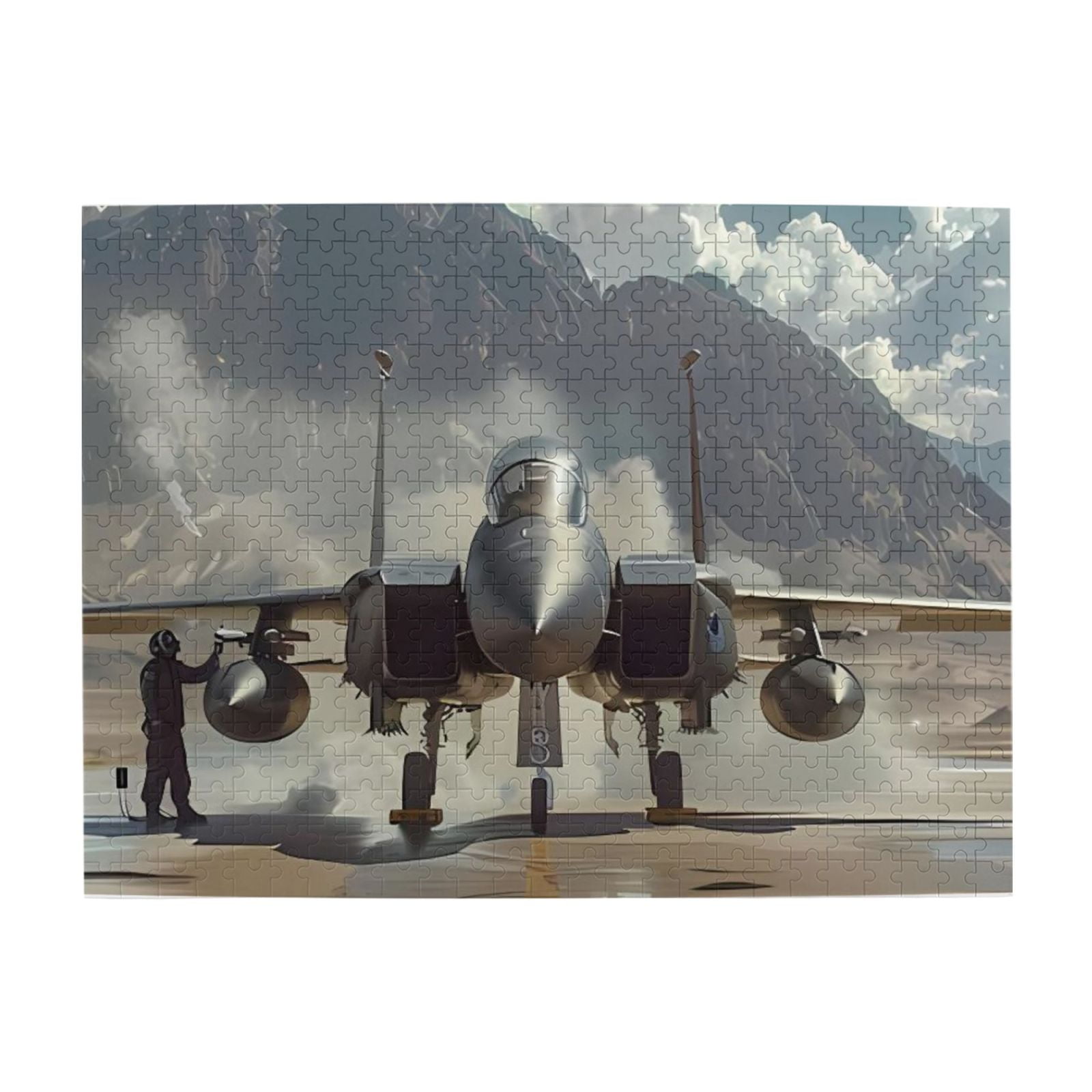 1000 Piece Fighter Jet Jigsaw Puzzle For Adults — Captivating Military ...