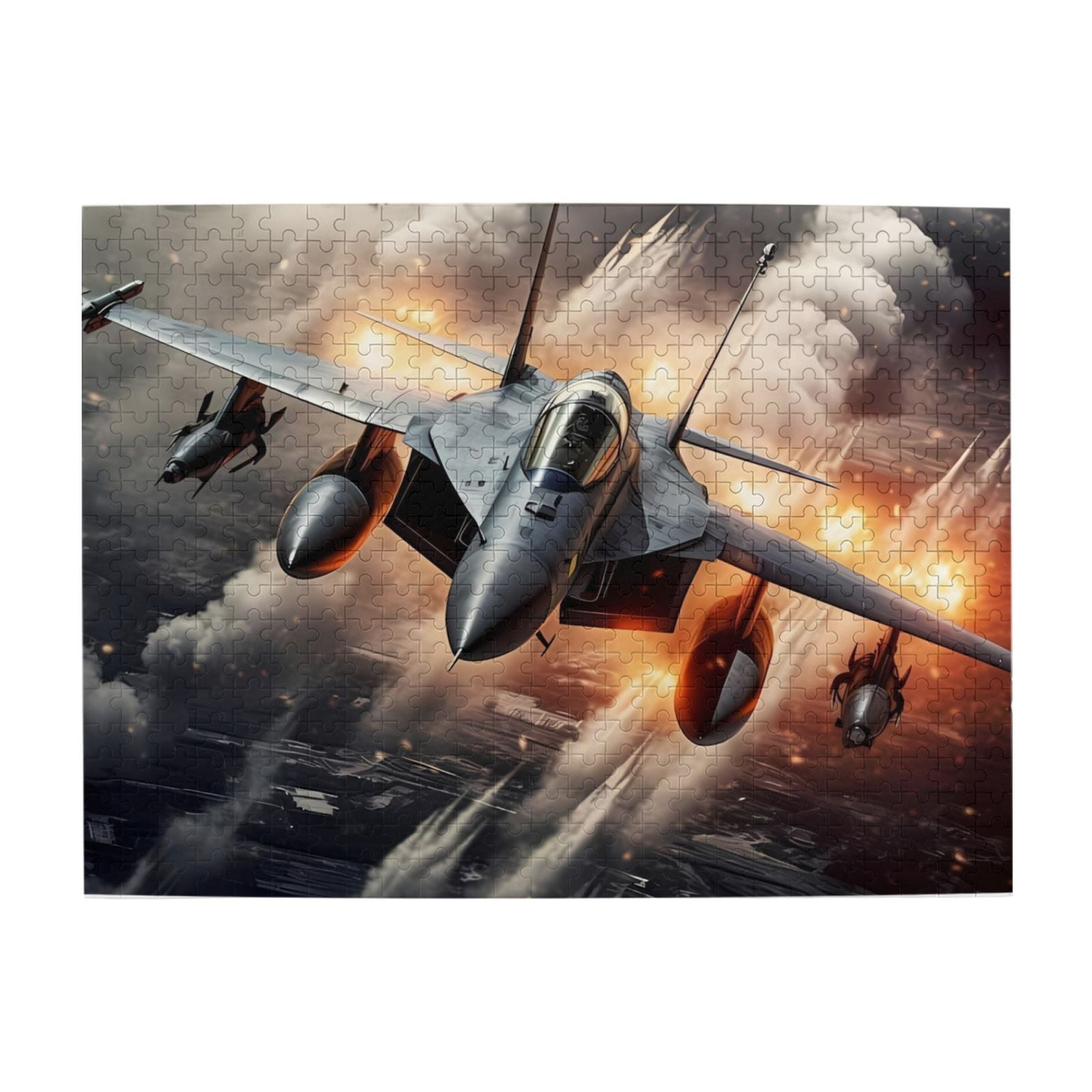 1000 Piece Fighter Jet Jigsaw Puzzle For Adults Captivating Military ...