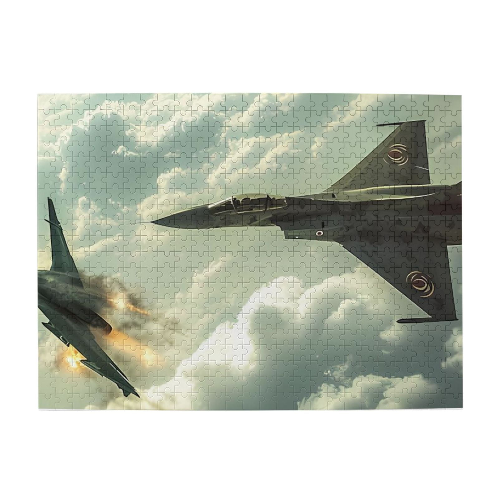 1000 Piece Fighter Jet Jigsaw Puzzle For Adults – Dynamic Aerial Flight ...