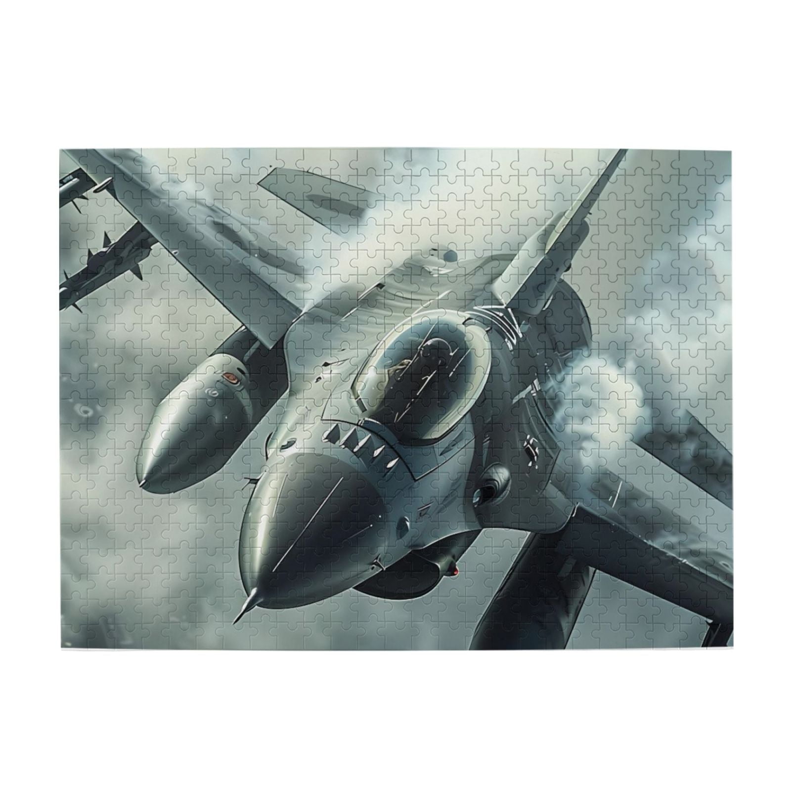 1000 Piece Fighter Jet Jigsaw Puzzle For Adults – Dynamic Military ...