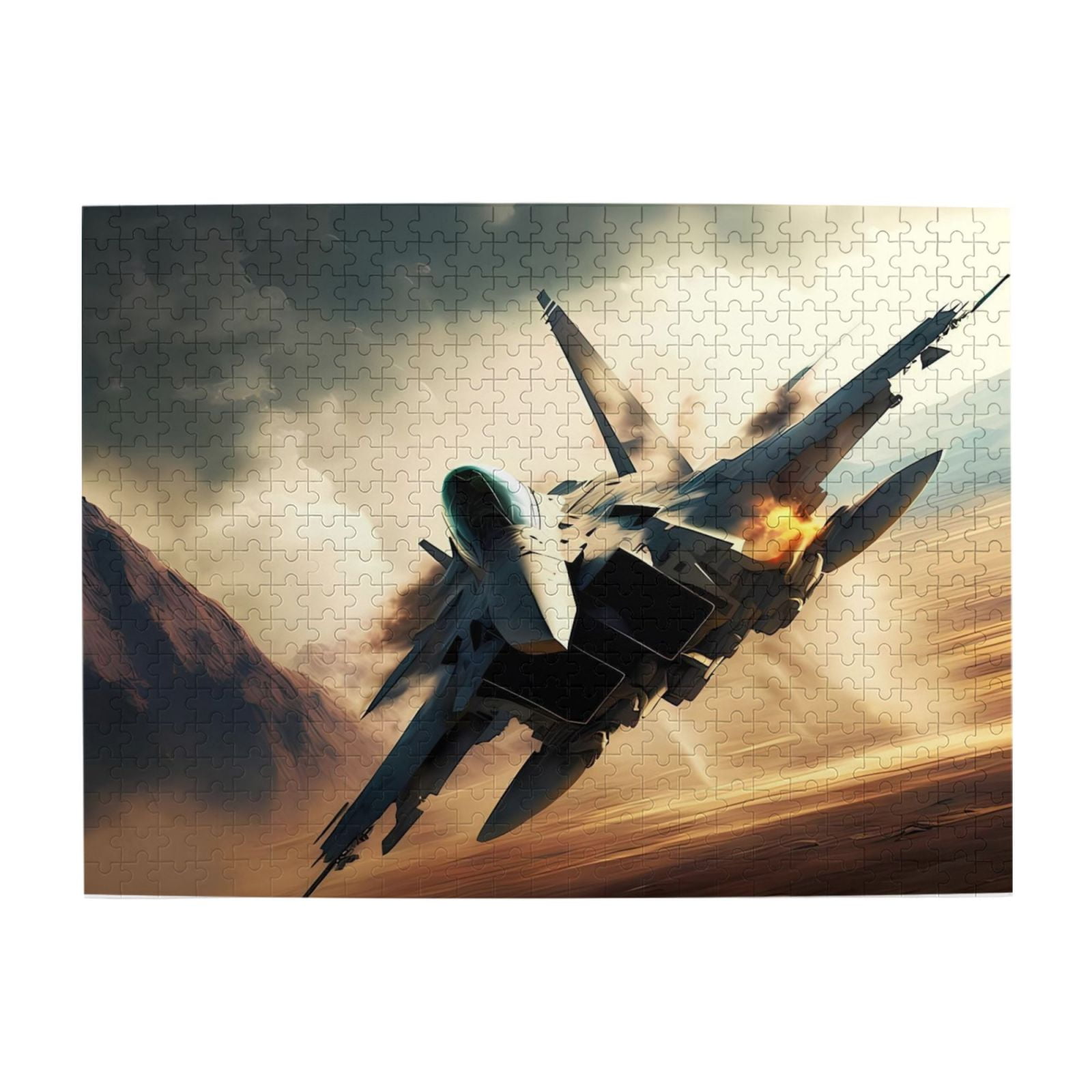 1000 Piece Fighter Jet Jigsaw Puzzle For Adults – Dynamic Military ...