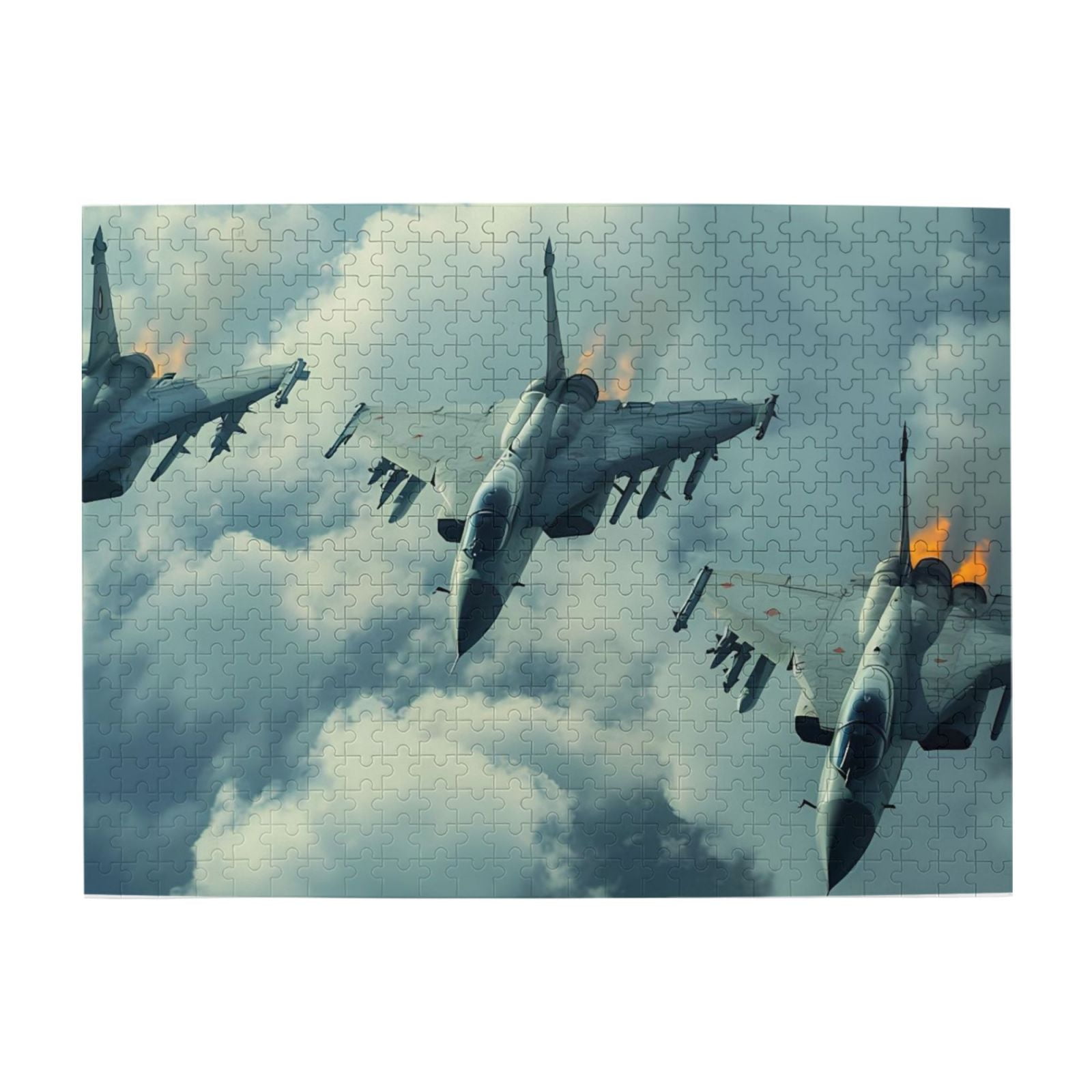 1000 Piece Fighter Jet Jigsaw Puzzle For Adults Captivating Dynamic ...