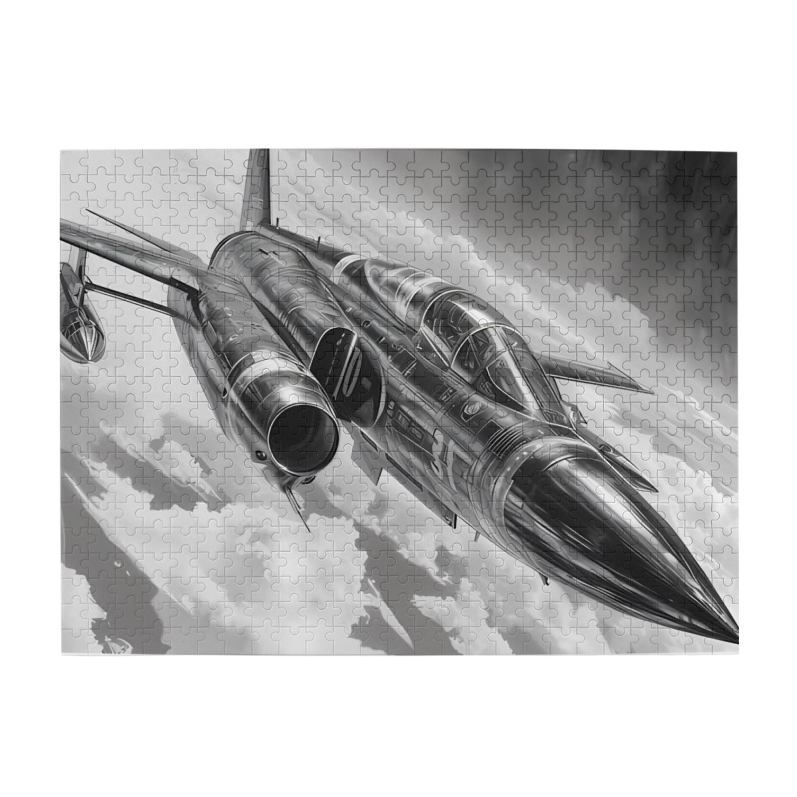1000 Piece Fighter Jet Jigsaw Puzzle For Adults – Challenging Brain ...