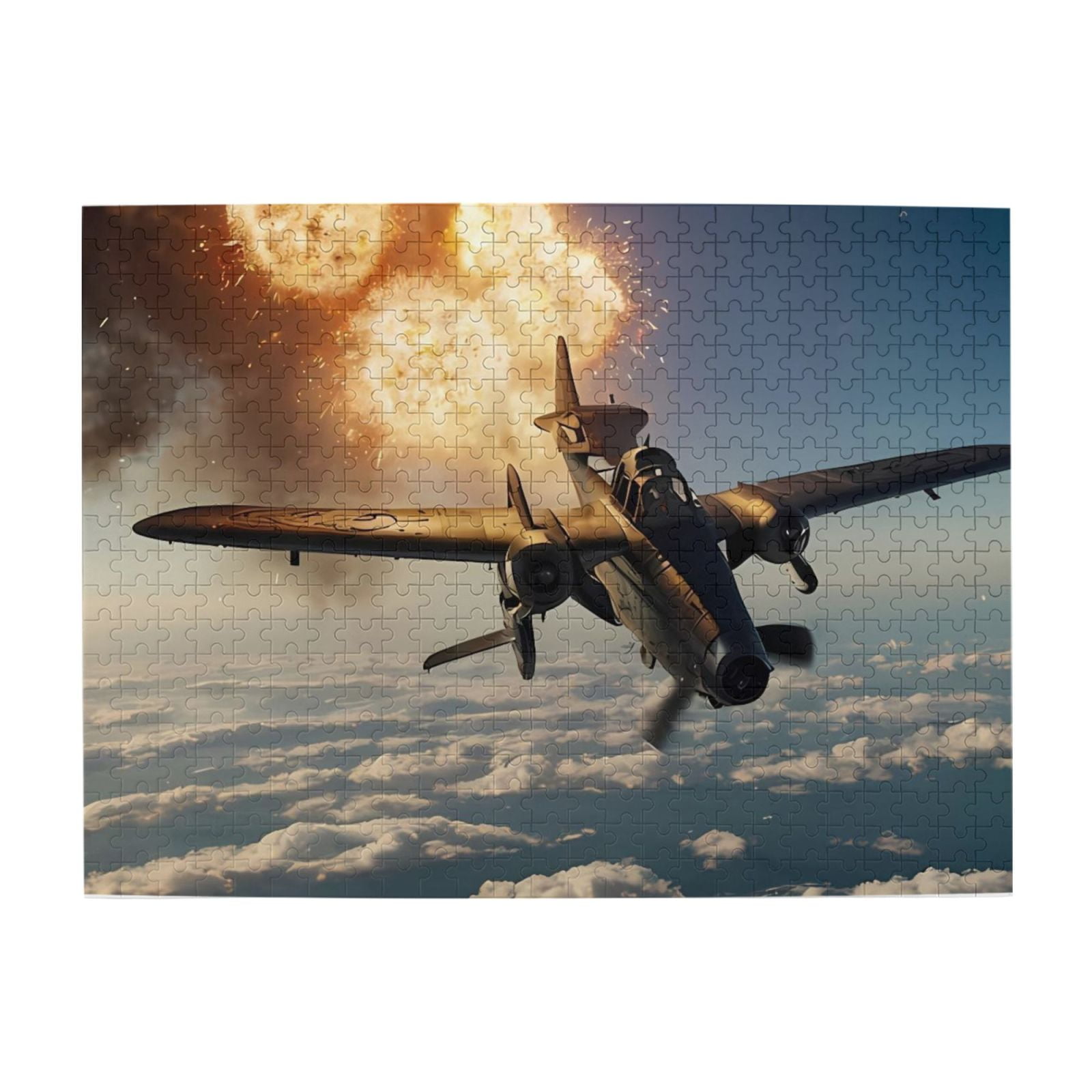 1000 Piece Fighter Plane Combat Jigsaw Puzzle For Adults – Dynamic ...