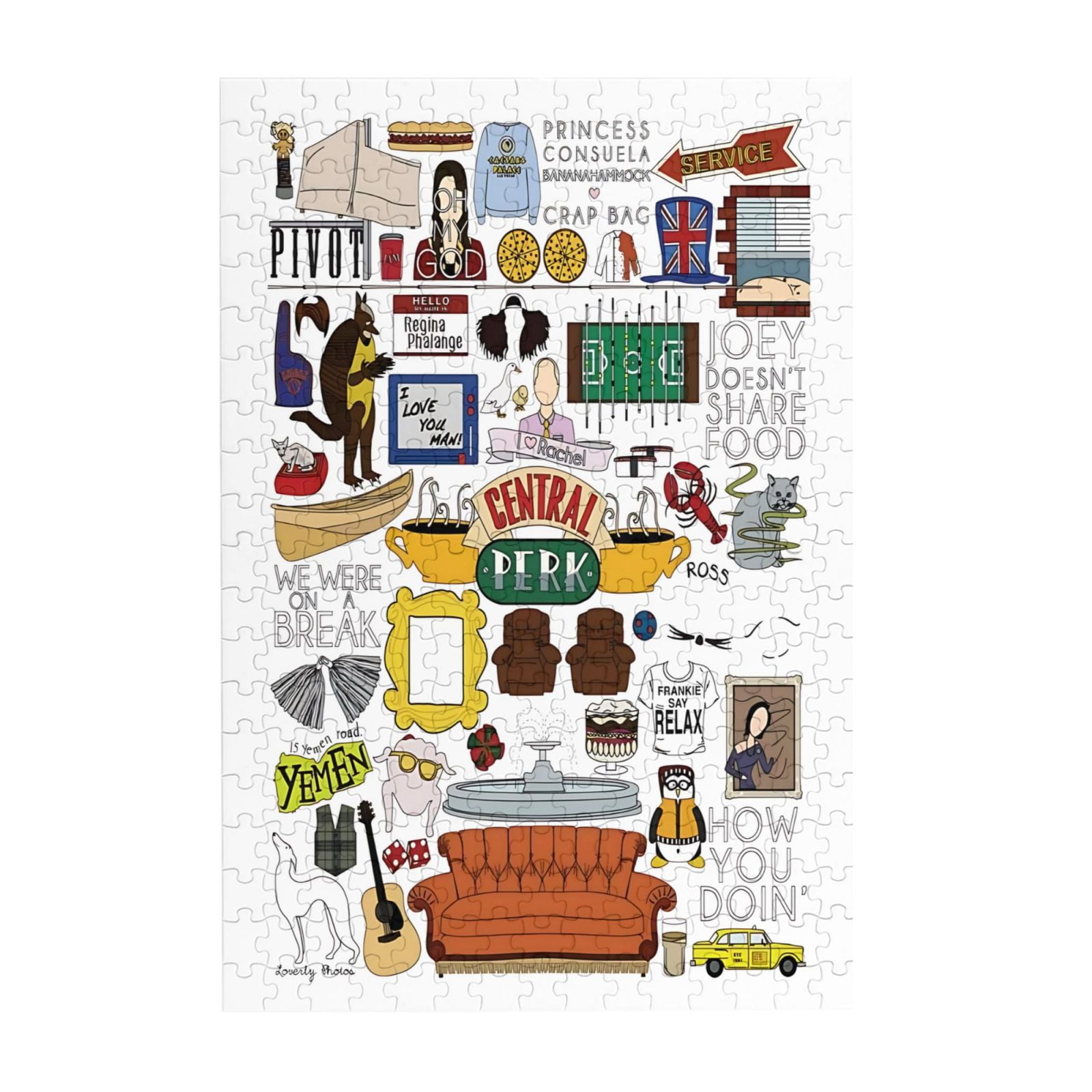 1000 Piece Friends Tv Show Jigsaw Puzzle for Adults Leisure Gift for ...