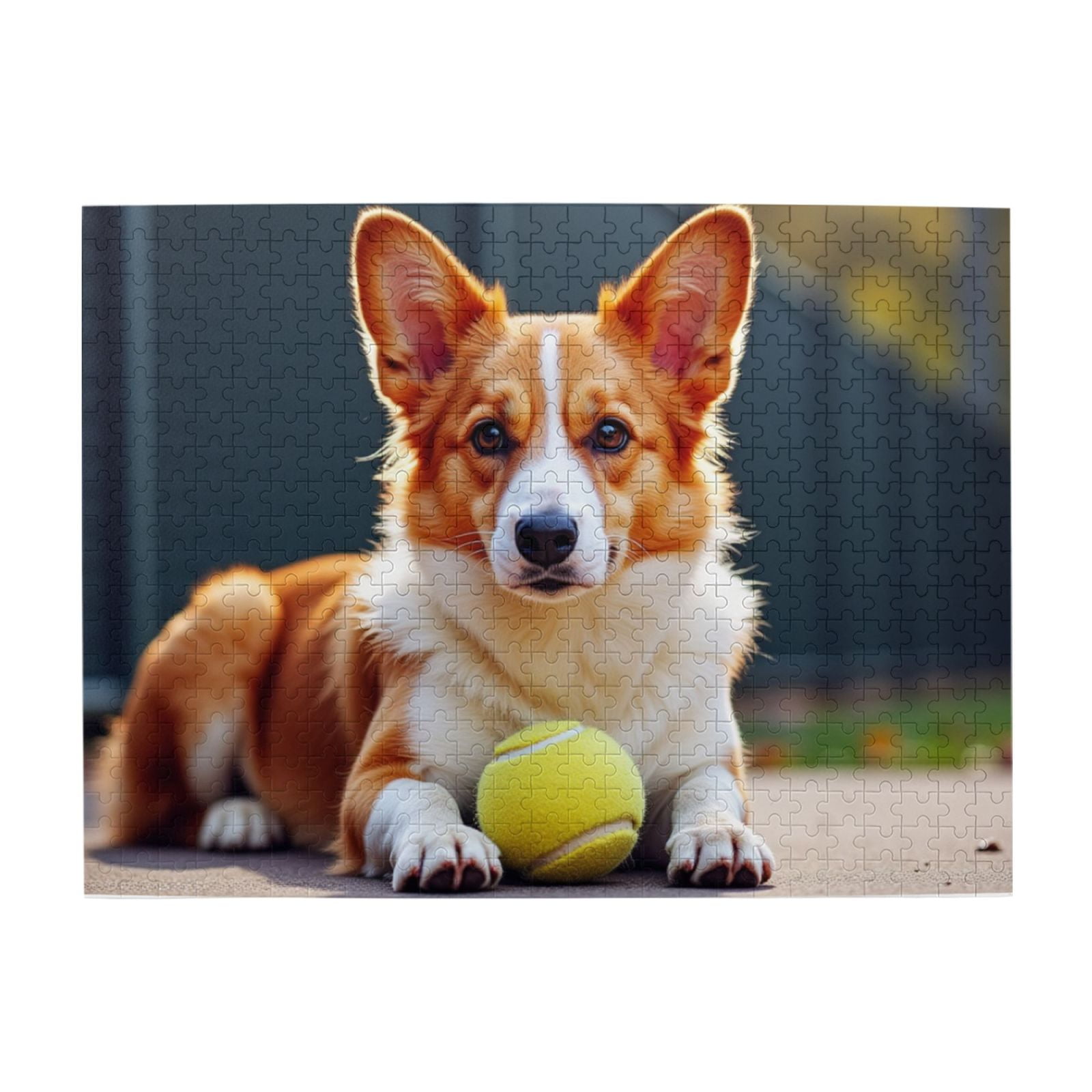 1000 Piece Jigsaw Puzzle For Adults Adorable Dog With Tennis Ball ...