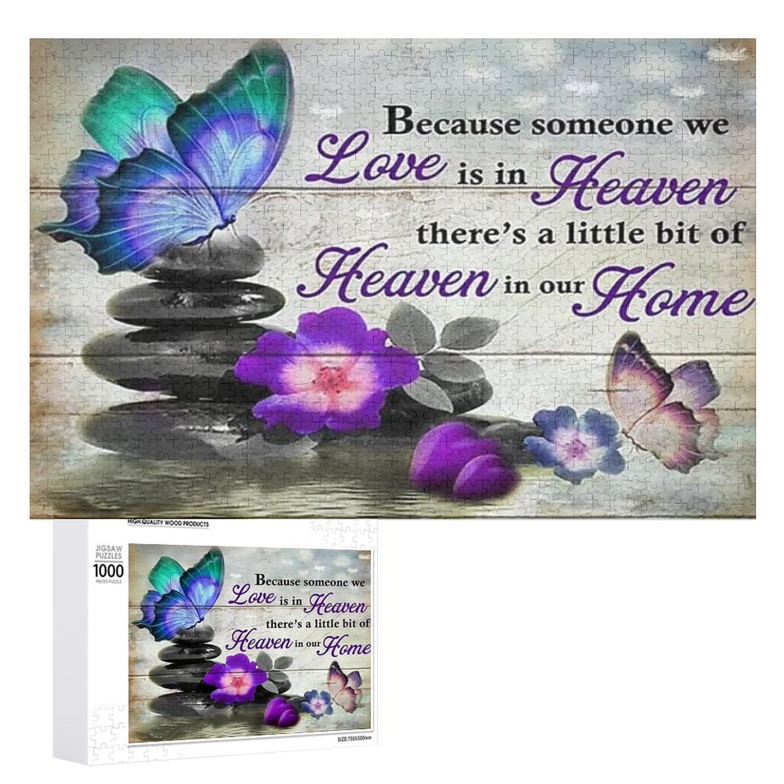 1000 Piece Jigsaw Puzzle for Adults and Families - Butterflies There'S ...