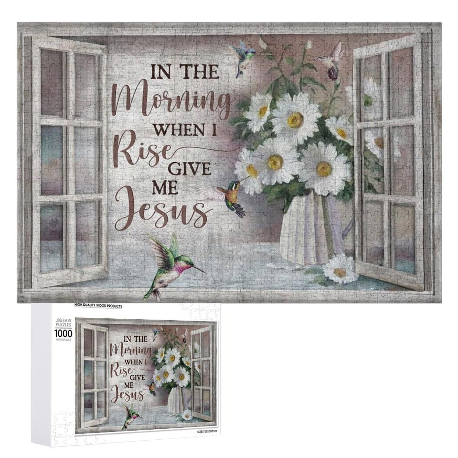 1000 Piece Jigsaw Puzzle for Adults - In the morning when I rise Give ...
