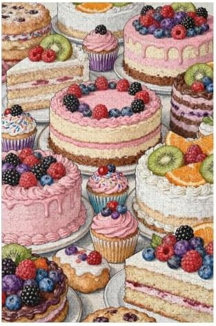 1000 Piece Jigsaw Puzzle, Delicious Dessert Food Still Life Art ...