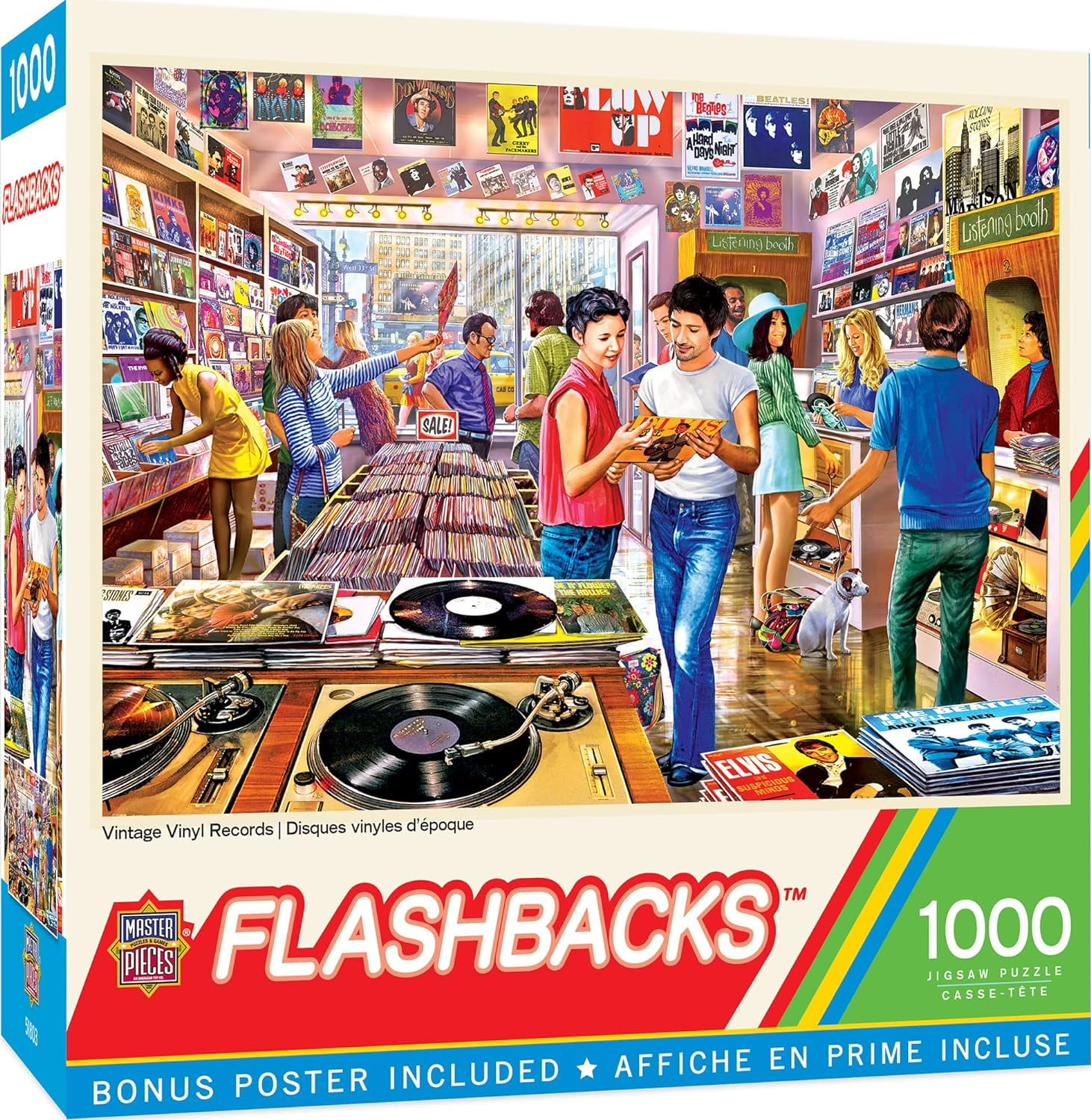 1000 Piece Jigsaw Puzzle For Adults, Family, Or Kids - Vintage Vinyl ...