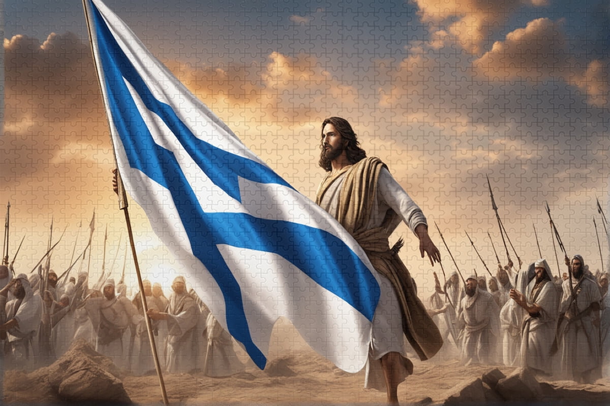 1000 Piece Jigsaw Puzzle God in The Battle of Israel Jigsaw Puzzle ...