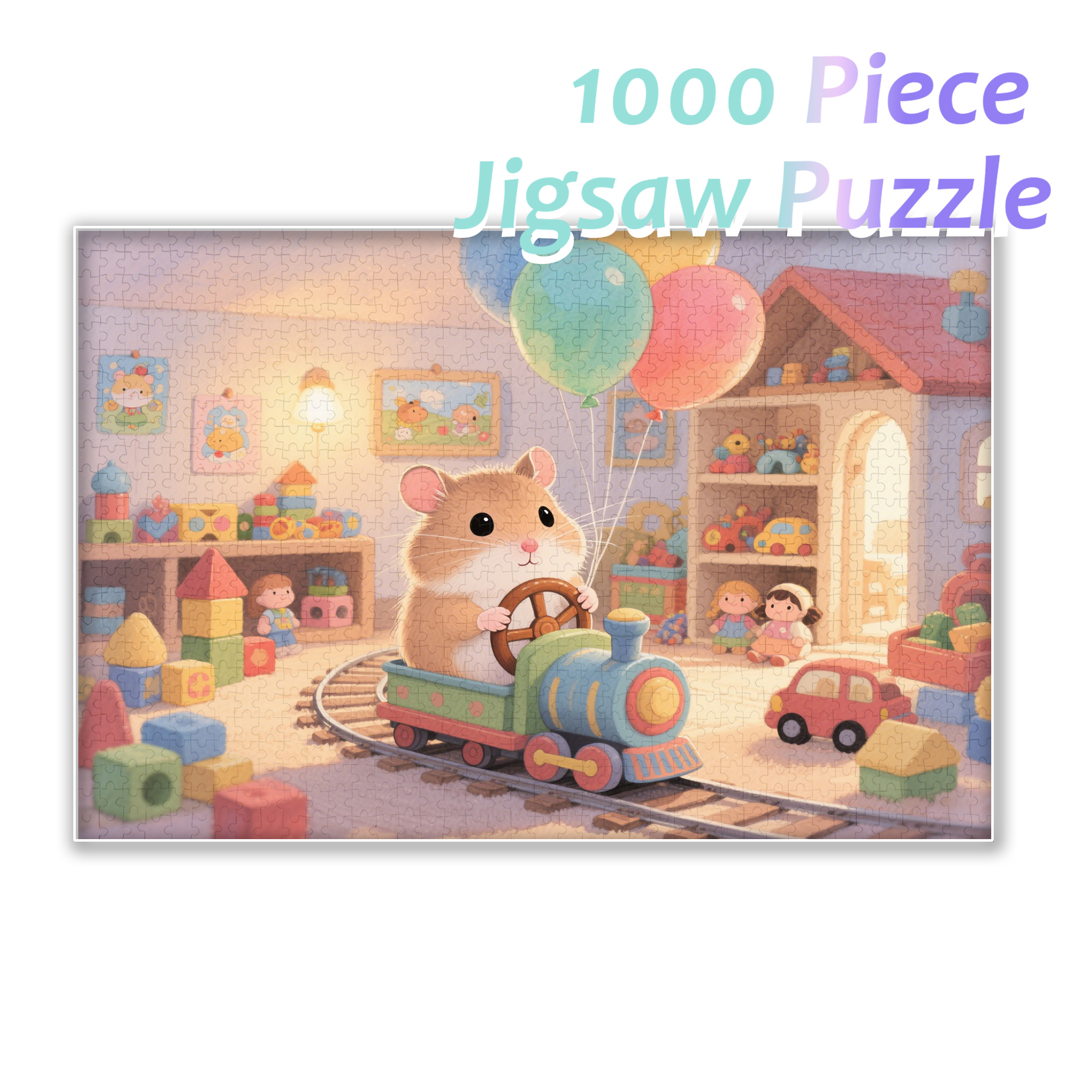 1000 Piece Jigsaw Puzzle - Hamster's toy castle Adult Challenge Jigsaw ...