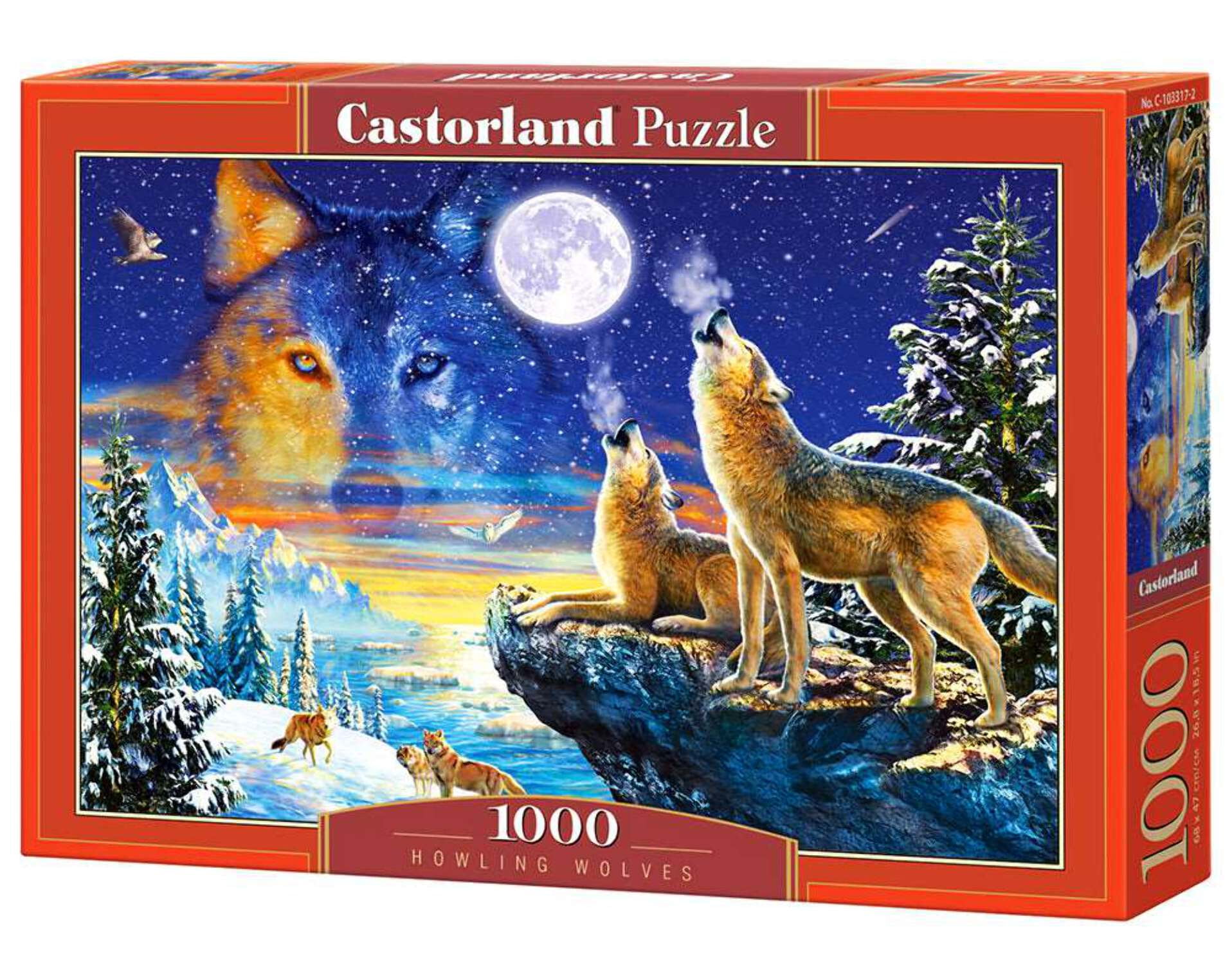 Bridge Toys - Castorland, 1000 Piece Jigsaw Puzzle, Howling Wolves ...