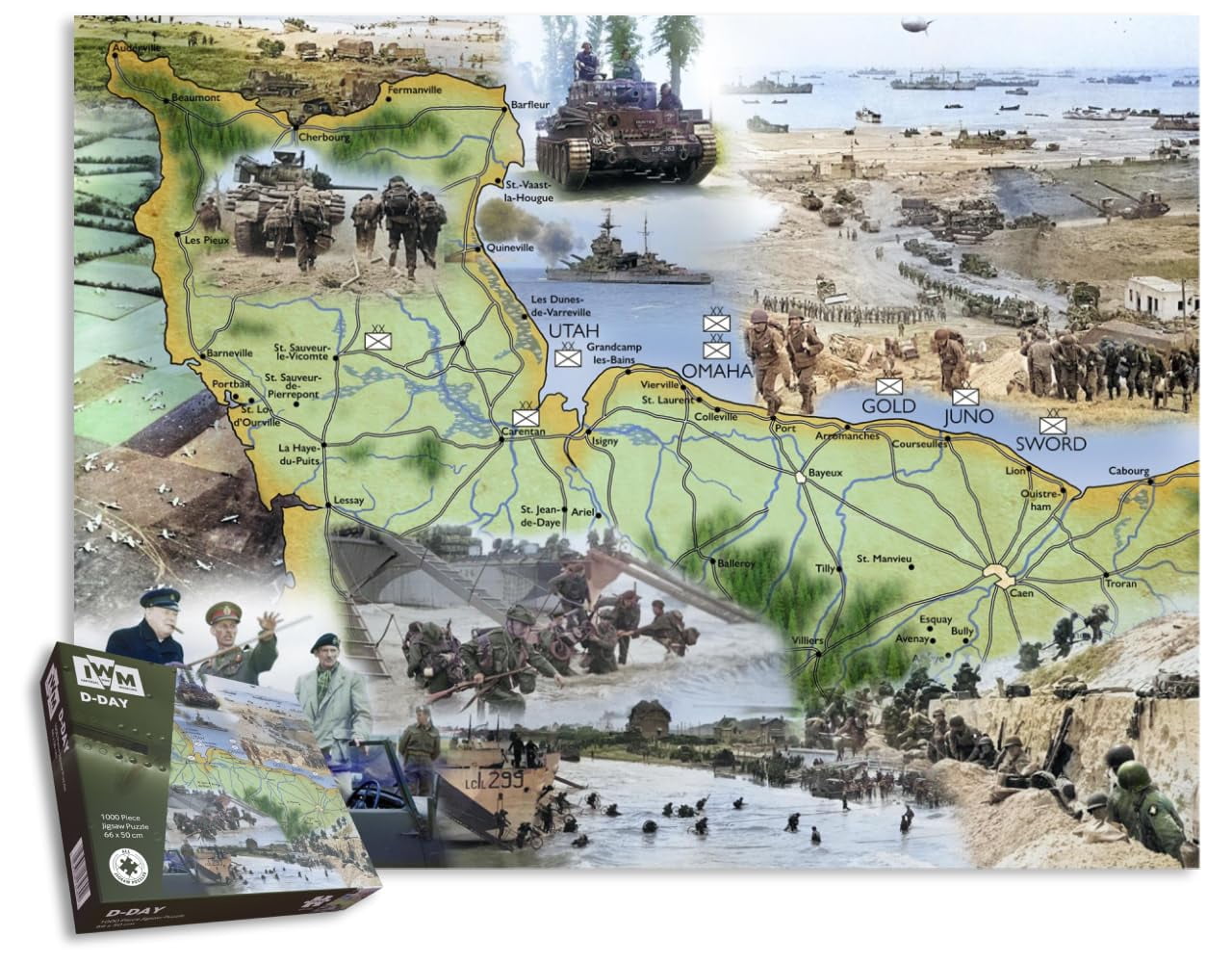 1000 Piece Jigsaw Puzzle Imperial War Museums D-Day Landing Operation ...