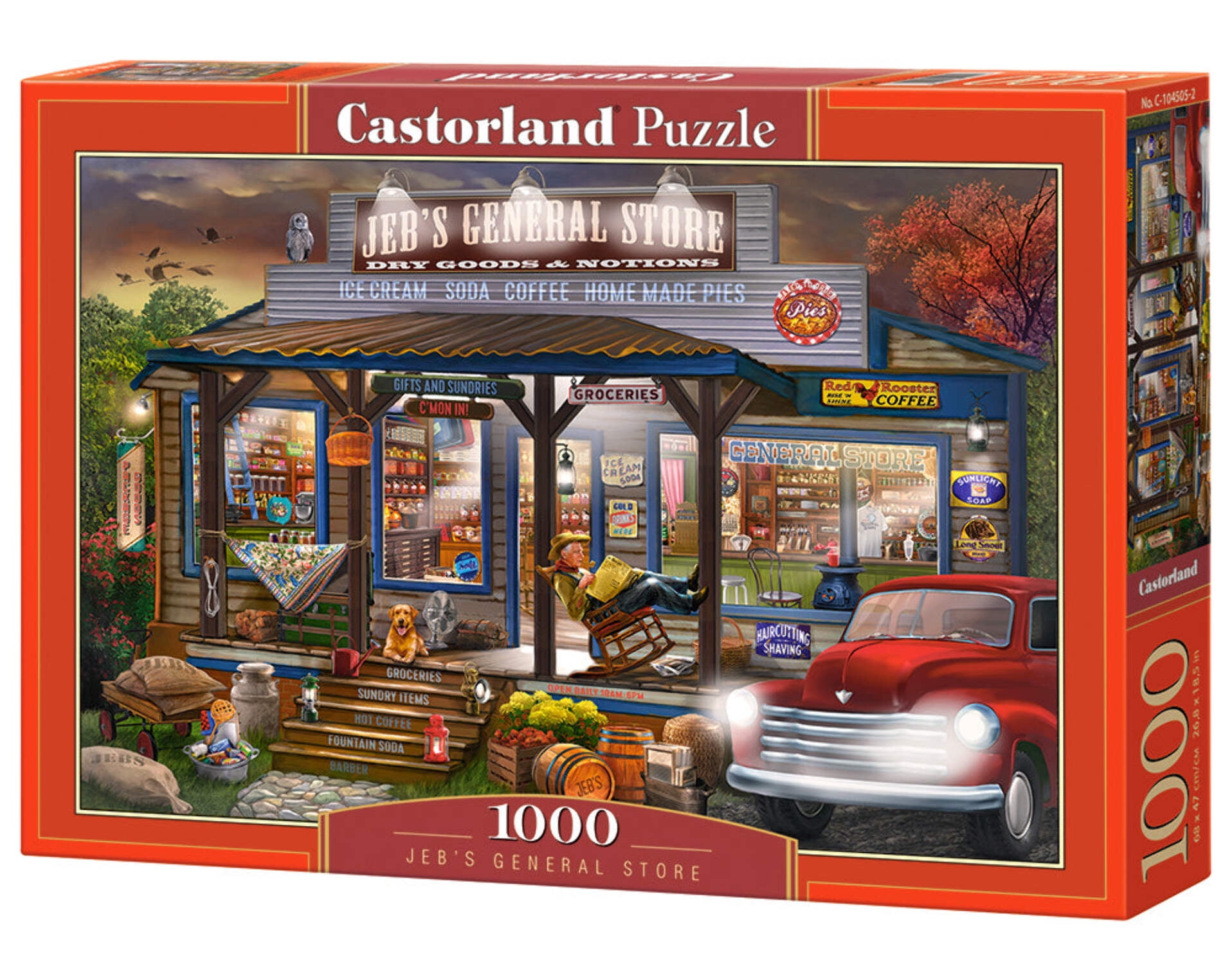 1000 Piece Jigsaw Puzzle, Jeb's General Store, Porch scene puzzle ...