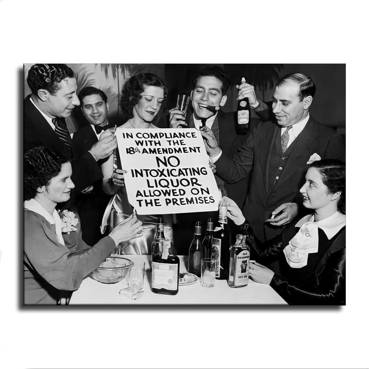 1000 Piece Jigsaw Puzzle - Prohibition Era Vintage History Black and ...