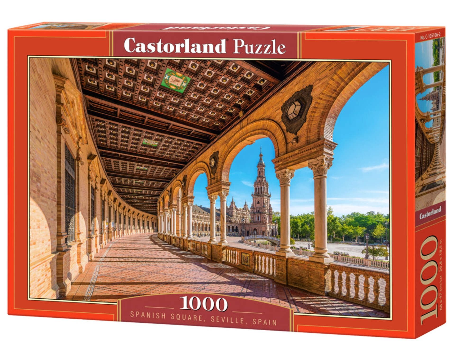 1000 Piece Jigsaw Puzzle, Spanish Square, Seville, Spain , Andalusia ...