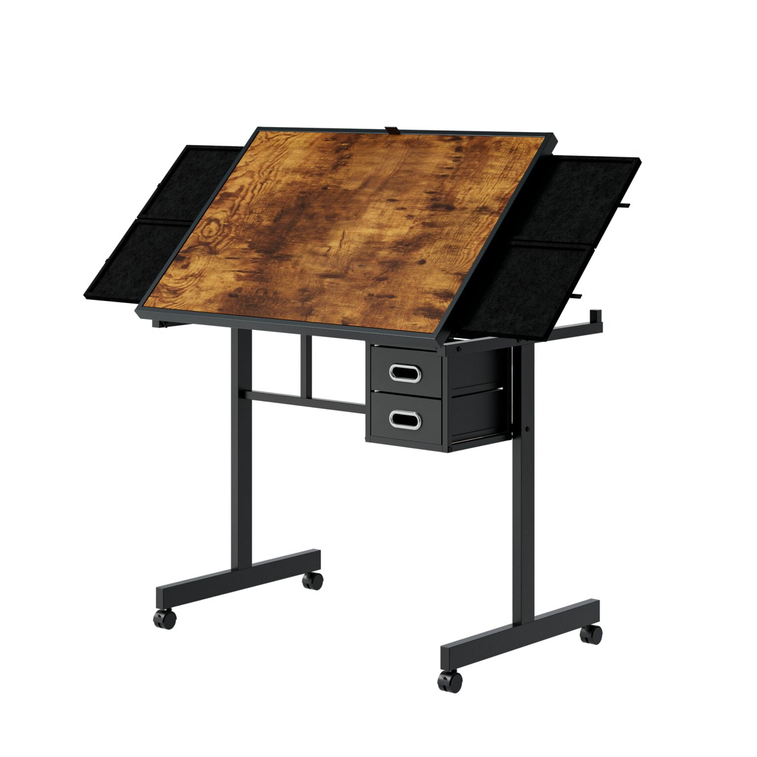 1000 Piece Jigsaw Puzzle Table with 2 Drawers and 4 Trays, Wooden ...